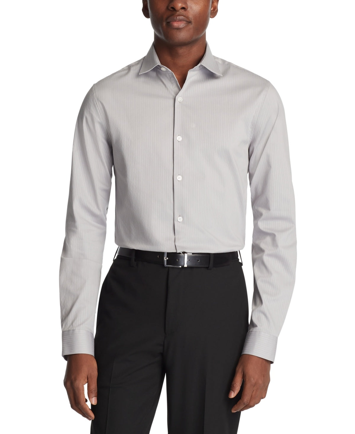 Kenneth Cole Reaction Mens Slim fit Dress Shirt XL 17.5 in 32-33 Light ...