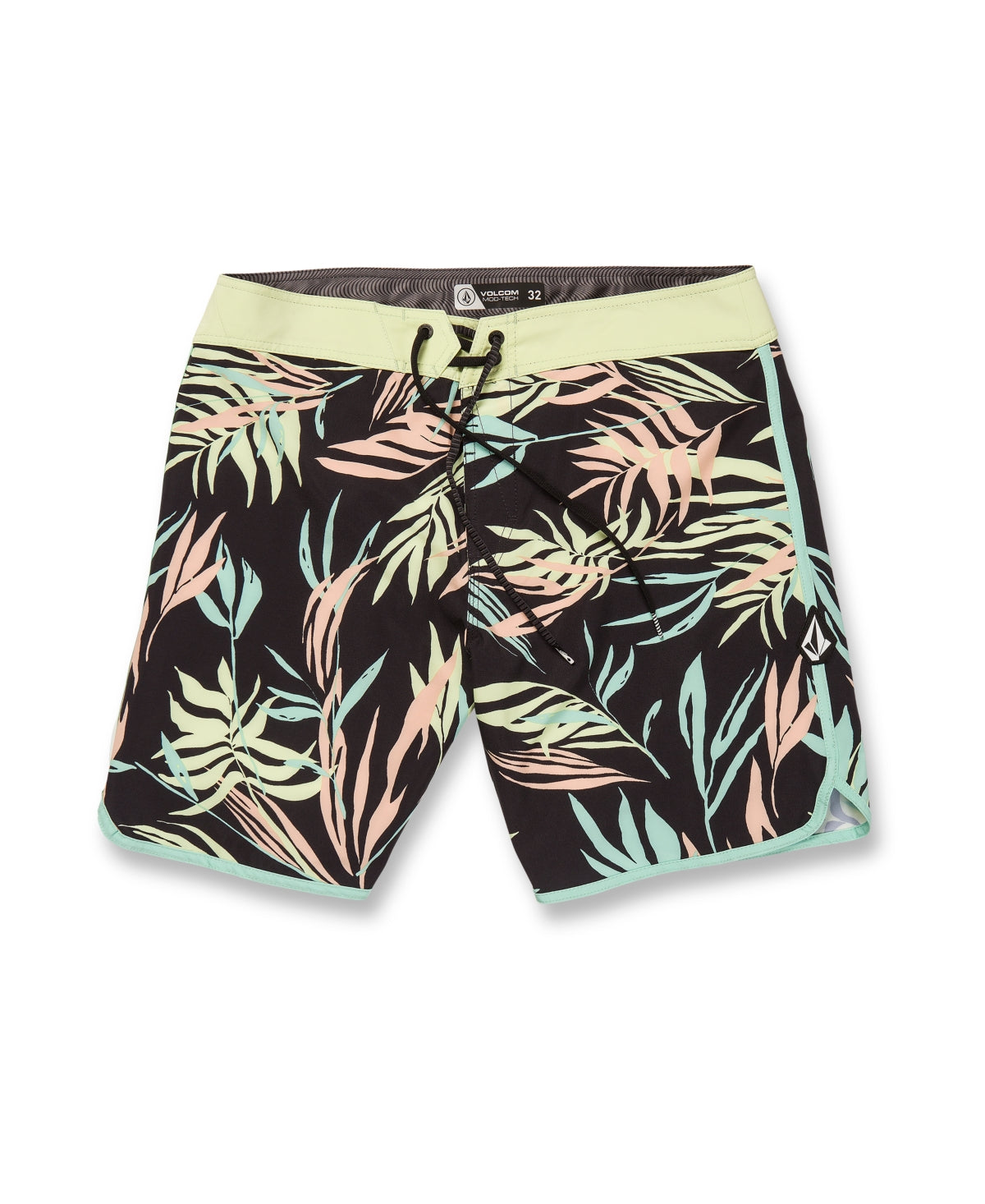 Volcom Men's Bleeding Leaf Mod 18" Board shorts 36 Black Swimsuit ...