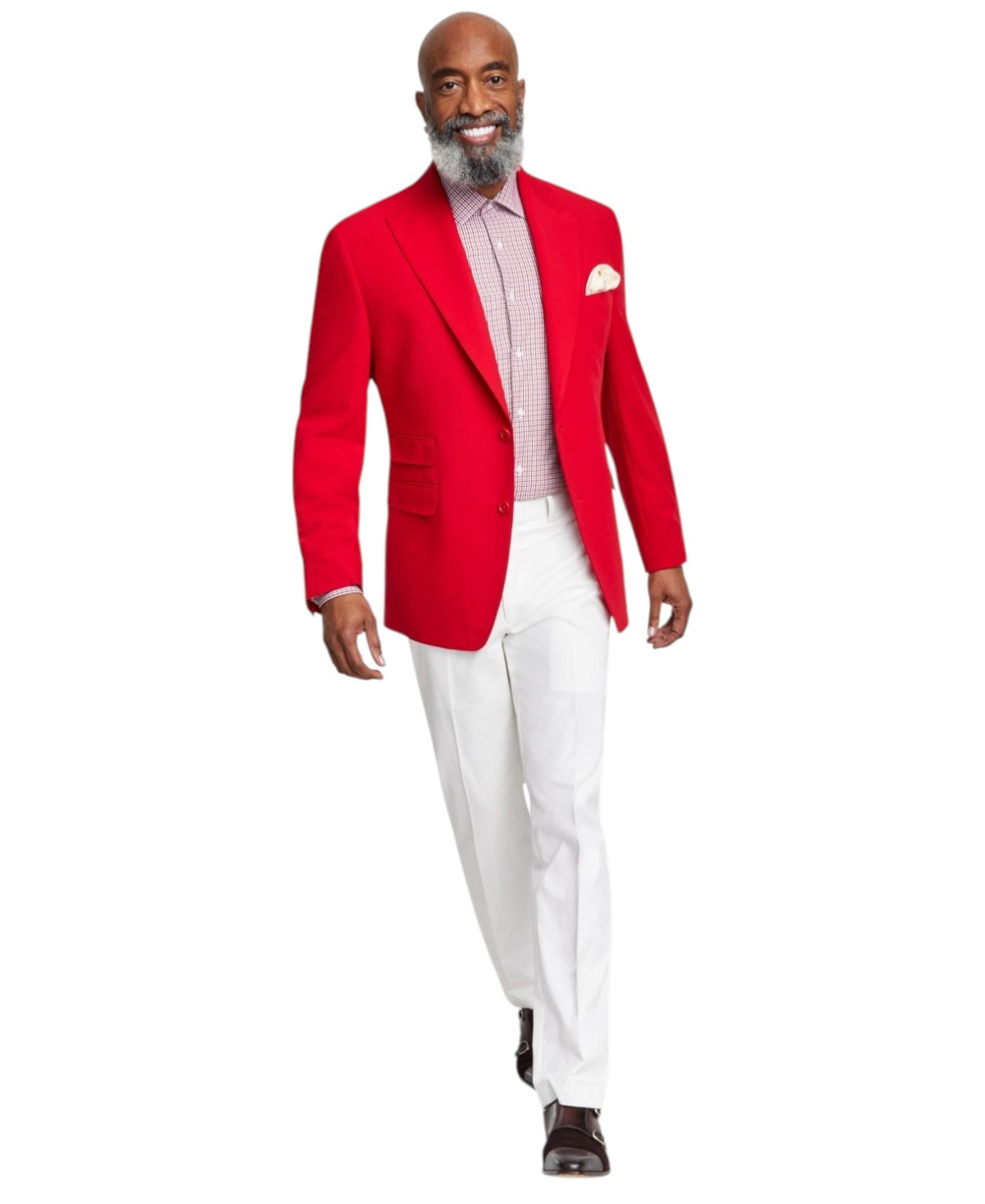 Tayion Mens Classic fit Sport Coat Blazer 50 R Bright Red Solid Stretc ...