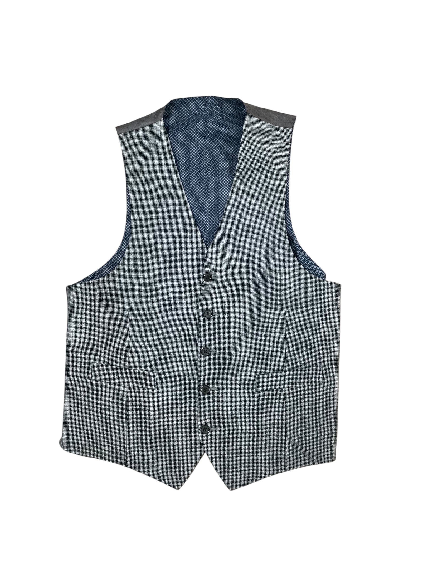 Lauren Ralph Lauren Mens Classic fit Button-Up Suit Vest Large Grey ...
