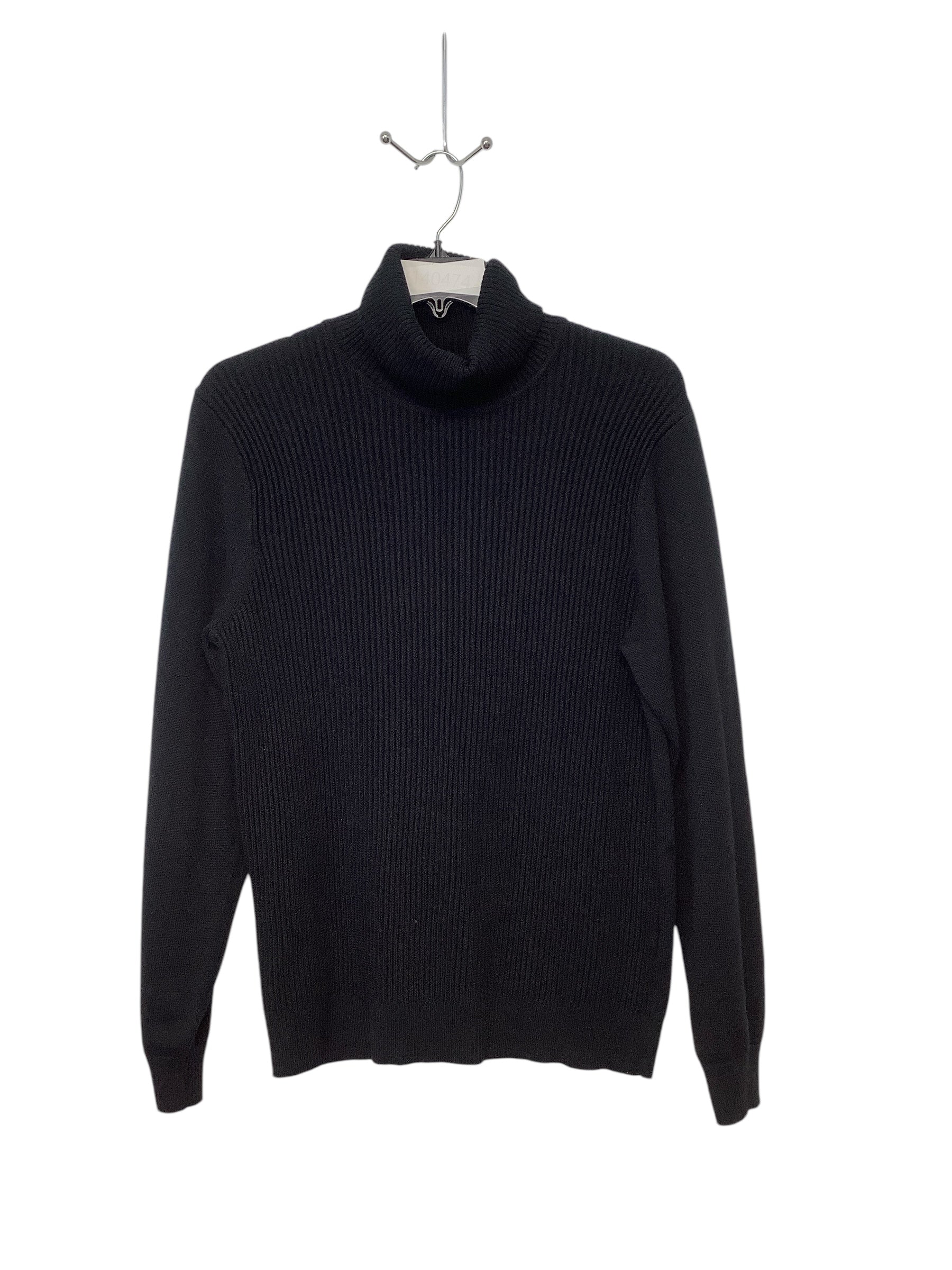 Club Room Mens Regular Fit Turtleneck Sweater Large Black Solid ...